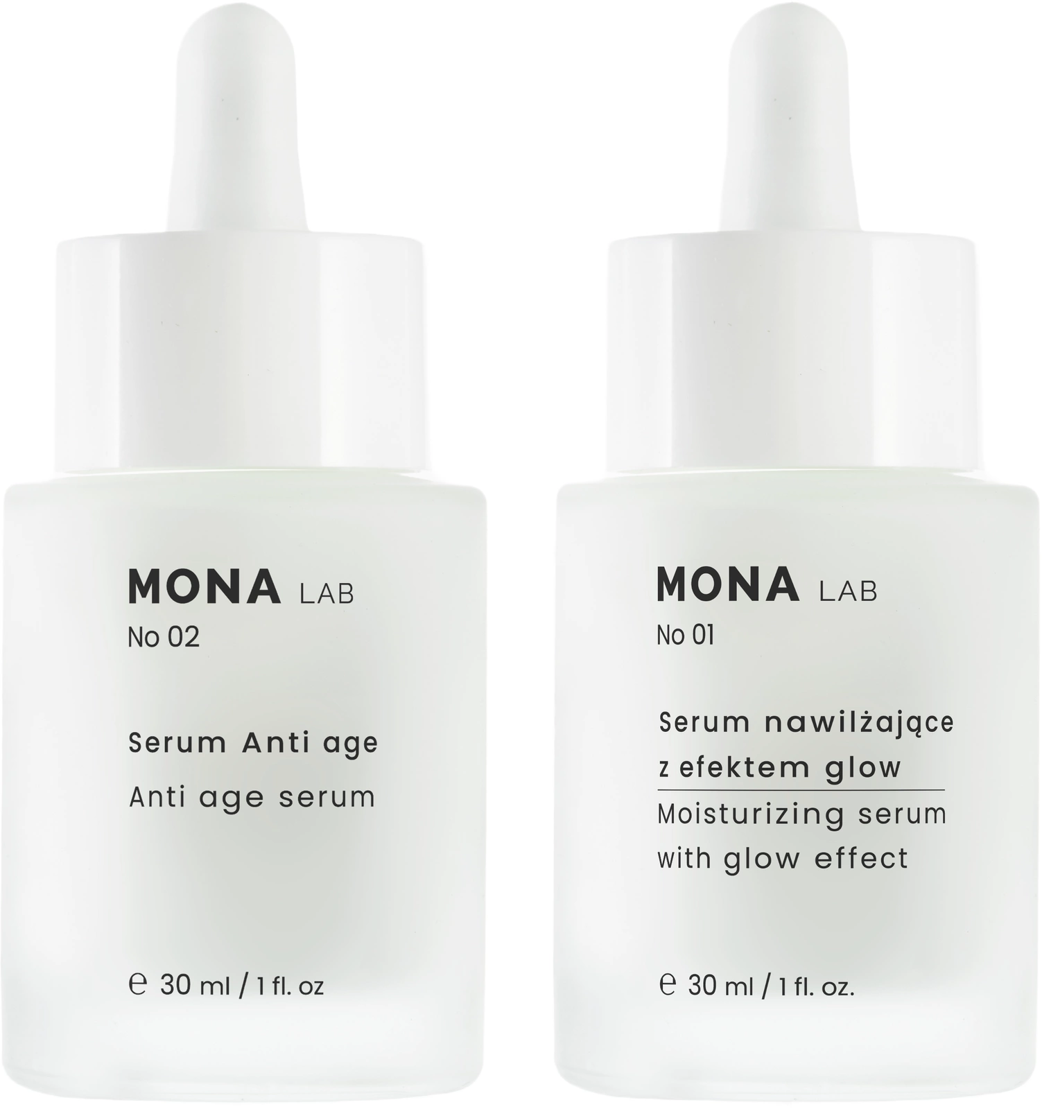 Zestawy kosmetyczne serum + krem | MONA LAB